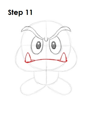 How to Draw a Goomba