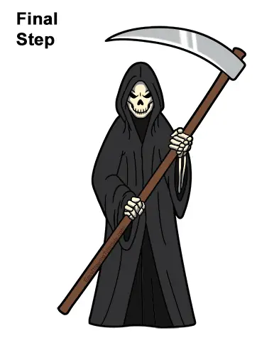 How to Draw the Grim Reaper VIDEO & Step-by-Step Pictures