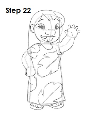 How to Draw Lilo (Lilo & Stitch)