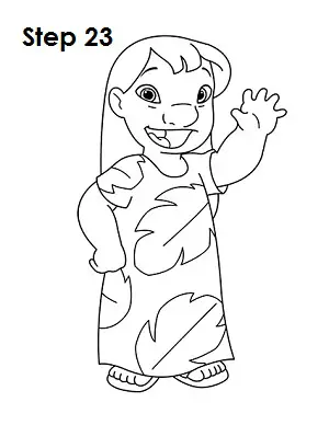 How to Draw Lilo (Lilo & Stitch)
