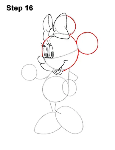 How to Draw Minnie Mouse (Full Body)