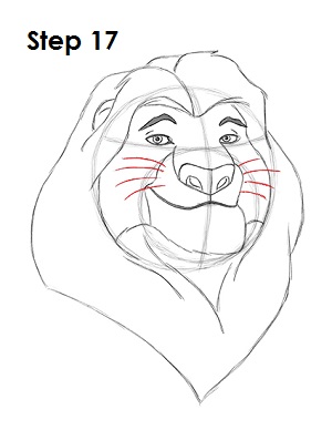 How to Draw Mufasa