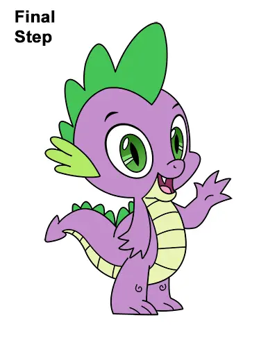 How to Draw Spike from My Little Pony